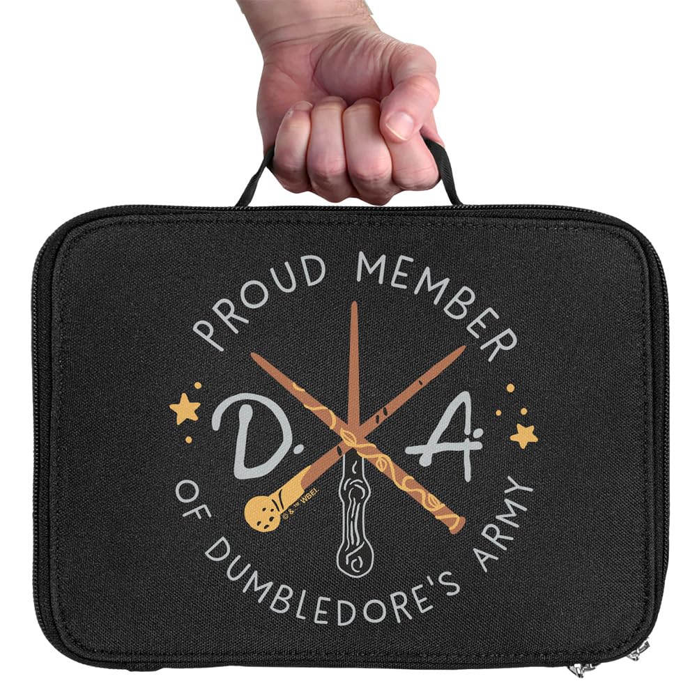 LOGOVISION Harry Potter Dumbledore'S Army Insulated Soft Sided Lunch Box - Reusable Lunch Bag For School Office Work, BPA Free, 10"x8"