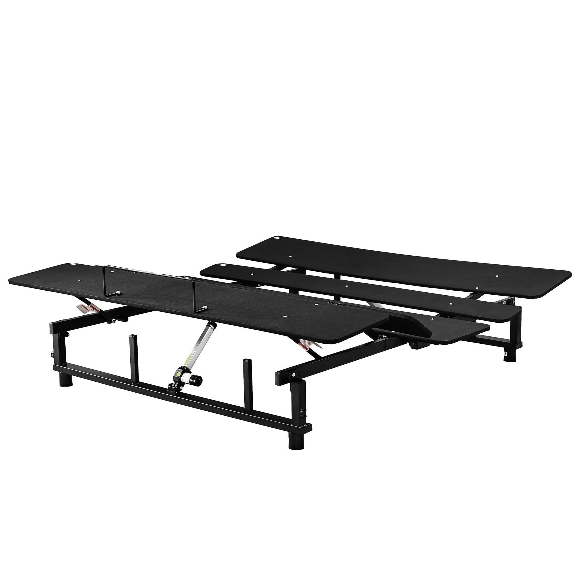LETSHOME King Size Adjustable Bed Base Frame Head and Foot Incline Quiet Motor Zero Gravity,Antique Black