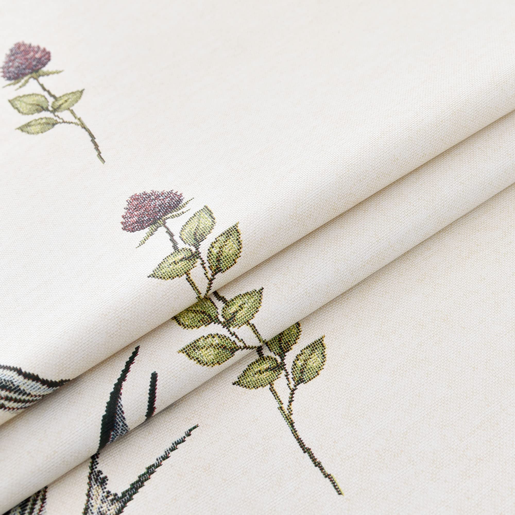 LOHASCASA Vinyl Rectangle Tablecloth Farmhouse Summer Vinyl Oil Cloth Table Cover Plastic Waterproof Tablecloths Spillproof Wipeable PVC Table Cloth for Kitchen Table 54 x 70 Beige Floral Bird