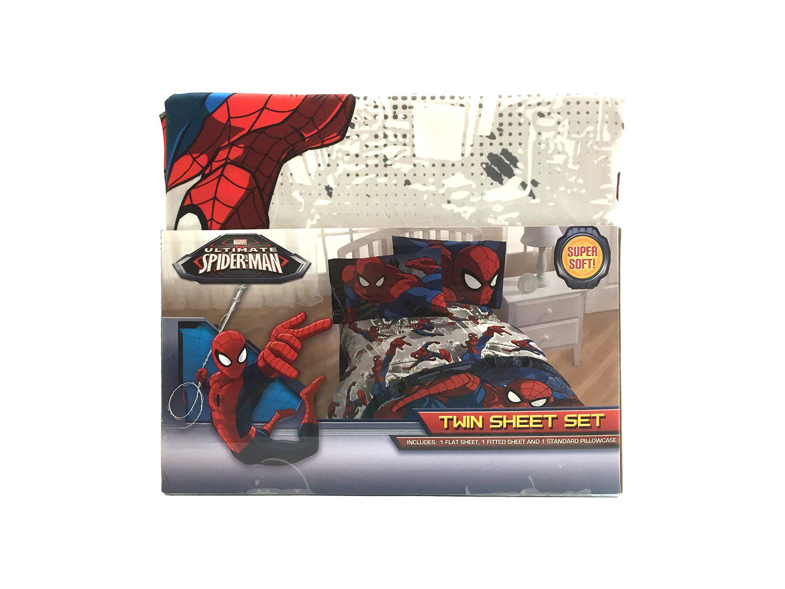 Marvel Spiderman Burst Twin 3 Piece Sheet Set