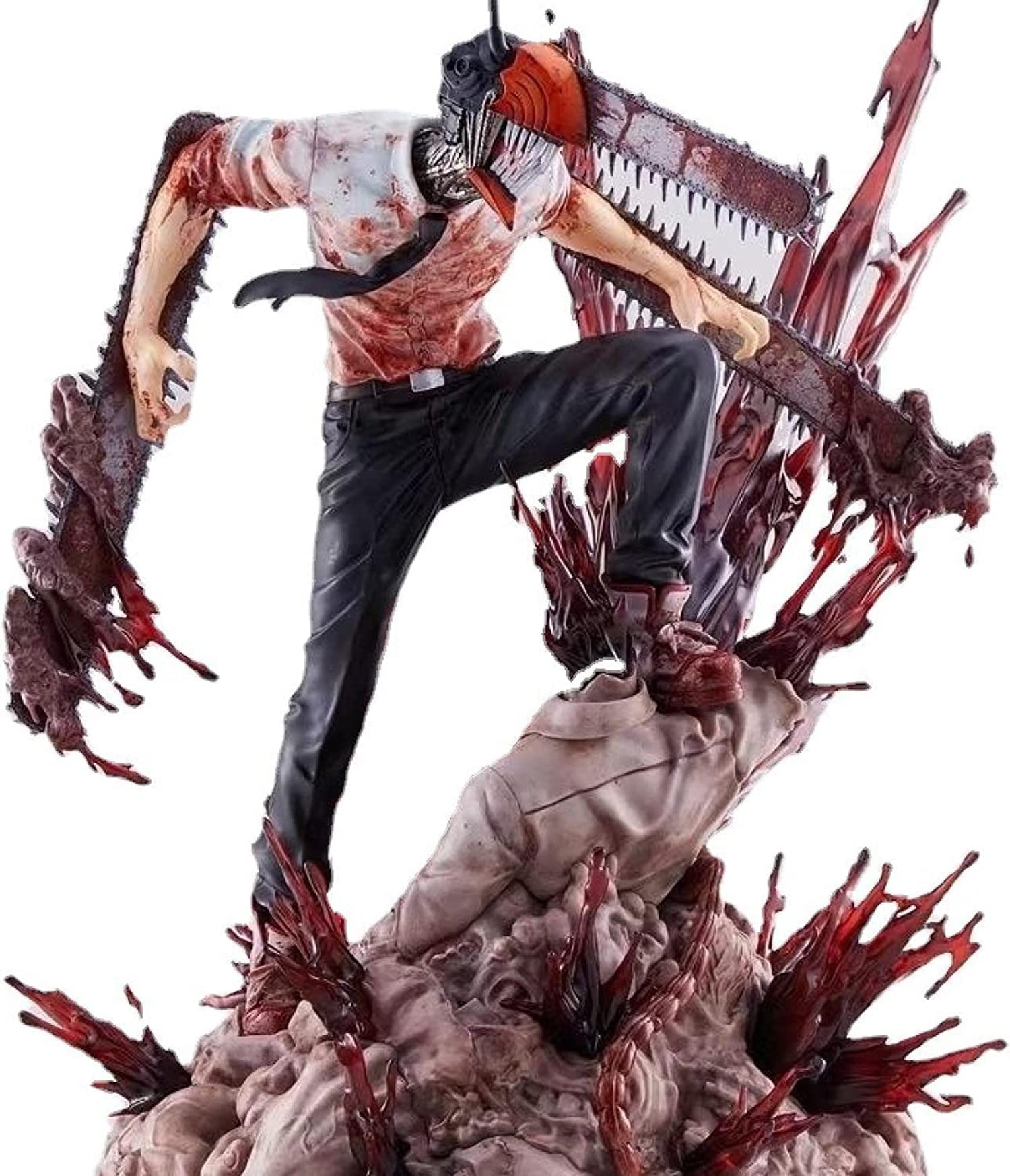 ZEVREVS 14inch Chainsaw Man Figure Denji Figure Decoration Model Collection(The Best Gift for Chainsaw Man Fans)
