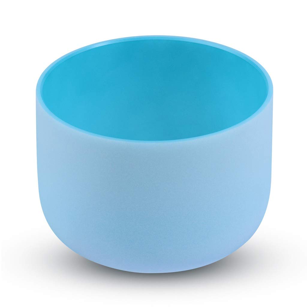 SJYDQ 8/9/10 Inch Crystal Singing Bowl G Note with Mallet Rubber O-Ring Storage Bag for Musical Healing Meditation Yoga Home (Size : 9 Inch)