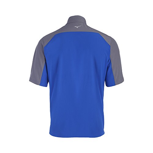 Mizuno Men's Comp Short Sleeve Batting Jacket, Royal/Grey, Large