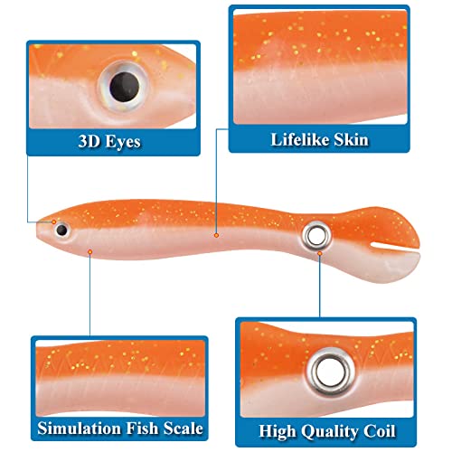 Soft Bionic Lure,Powerful Bionic Lure,Lure Fishing Tackle,Outdoor Fishing Lure 10cm/3.9in