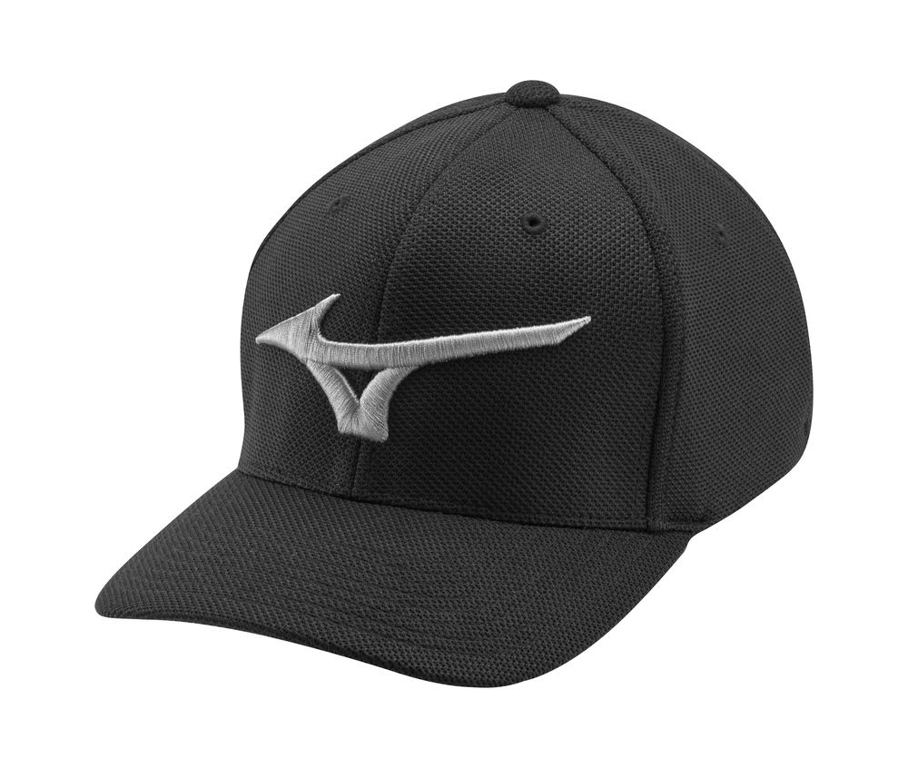 Mizuno Tour Performance Golf Hat, Black, One Size (6 7/8"-7 3/8")