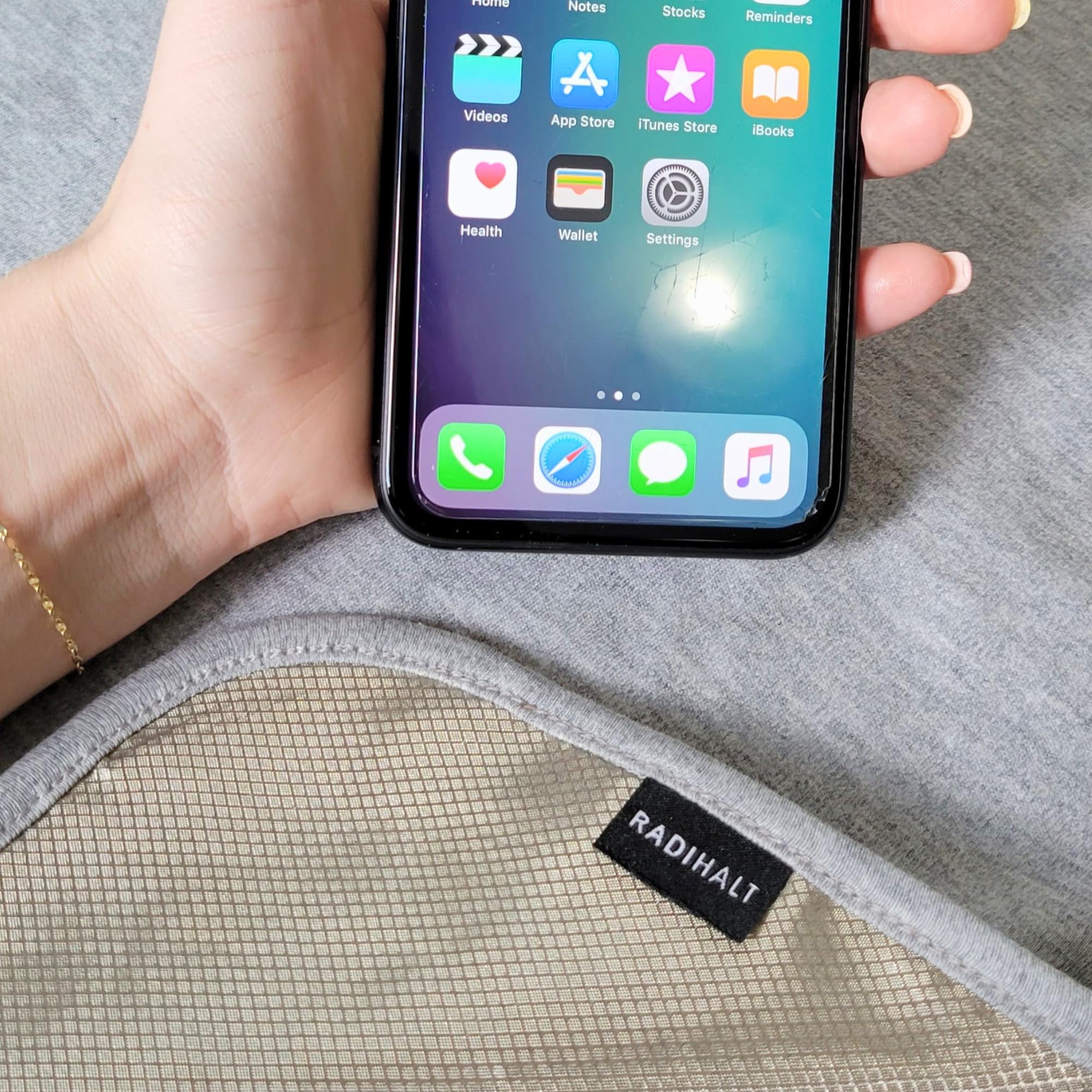 RadiHalt Faraday Blanket For Cell Phone and Laptop - Protection Against Direct Contact From Cell Signal, WIFI, Bluetooth, RF and Unwanted Signals
