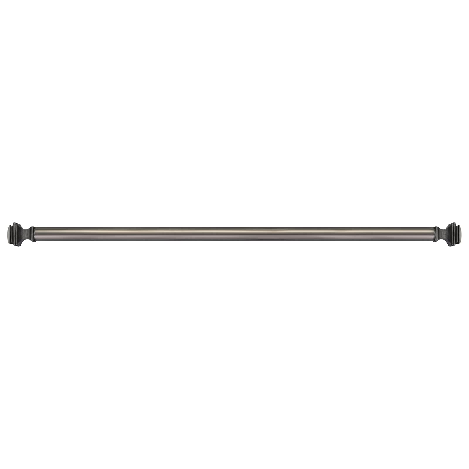 Splash Home Kares Shower Curtain Rod, Adjustable 42" to 72" Inch Non-Slip, Never Rust Spring Tension Curtain Rod, No-Drilling for Bathroom Curtains, Chrome