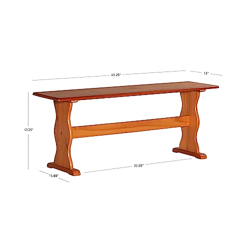 Linon Chelsea Kitchen Bench Nook, Brown