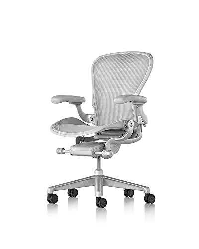 MingYi.office Vinyl Arm Pads Caps Replacement for Herman Miller Classic Aeron Office Chair Smoke Color