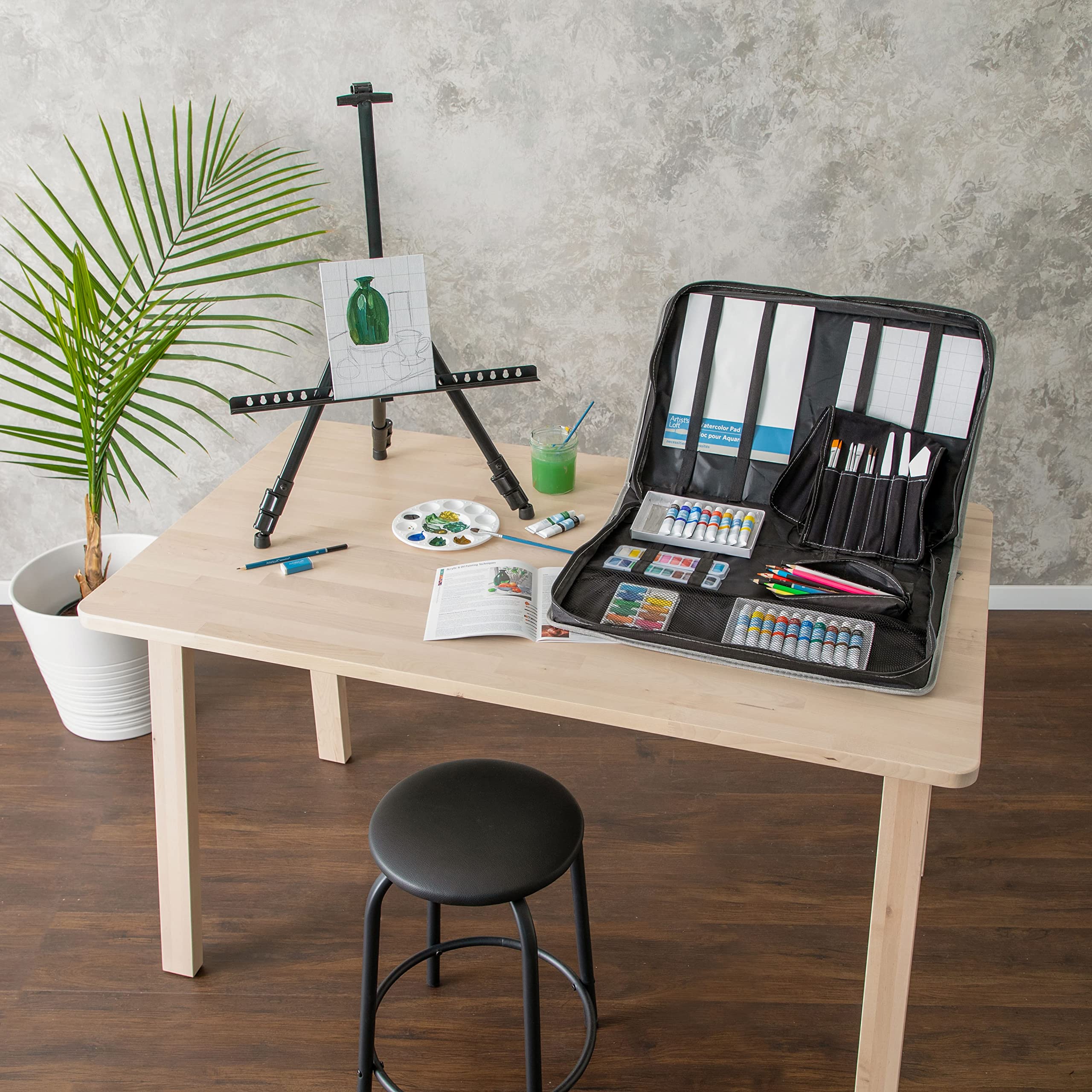 MICHAELS 101 Piece Deluxe Easel Art Set by Artist's Loft™ Necessities™