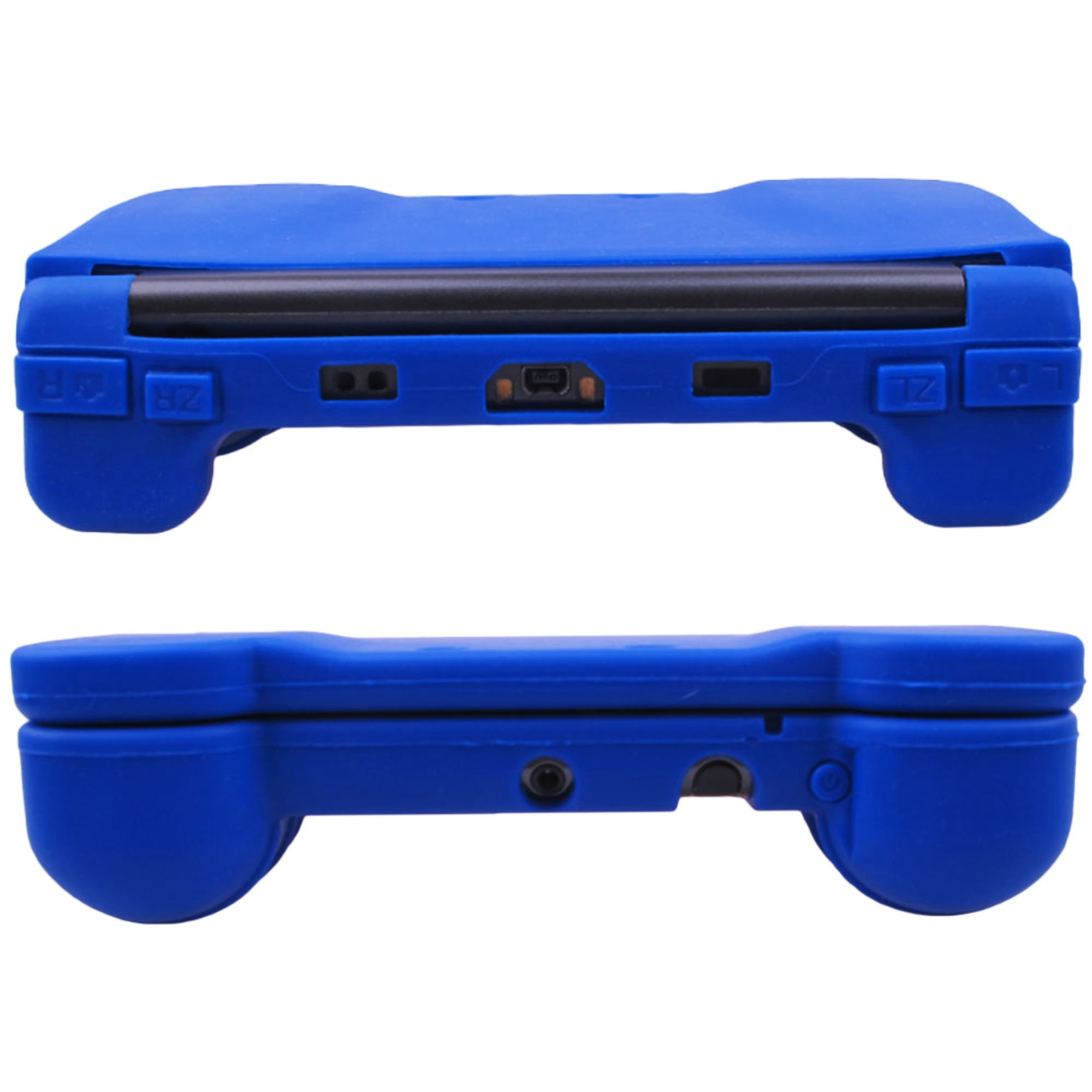 MXRC Silicone Rubber Cover Skin Case Anti-Slip Hand Grip Customize for Nintendo [NEW 3DS XL] x 1 Blue, Not for Old 3DS XL
