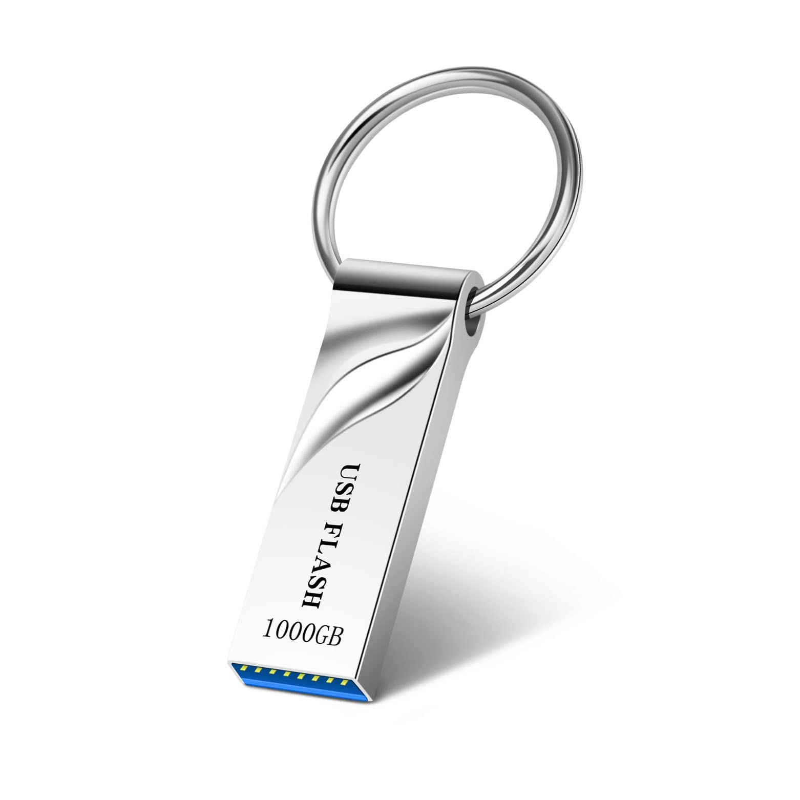 Umeway Flash Drive 1TB Memory Stick Waterproof Thumb Drive Metal Portable USB Drive Jump Drive for Data Storage USB Stick with Keychain for PC Laptop Computer