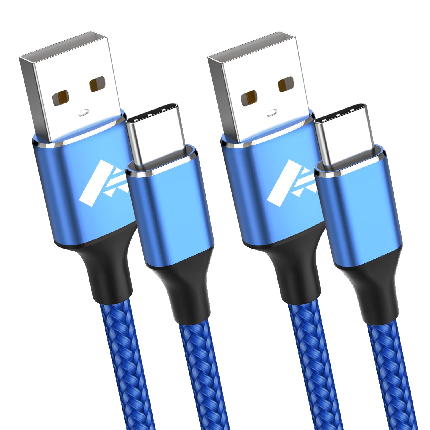 USB C Cable, 2Pack 6ft Fast Charging Nylon Braided Charger Cord Compatible with Samsung Galaxy S20 S10 S10E S9 S8 Plus, Note 20 10 10+ 9 8