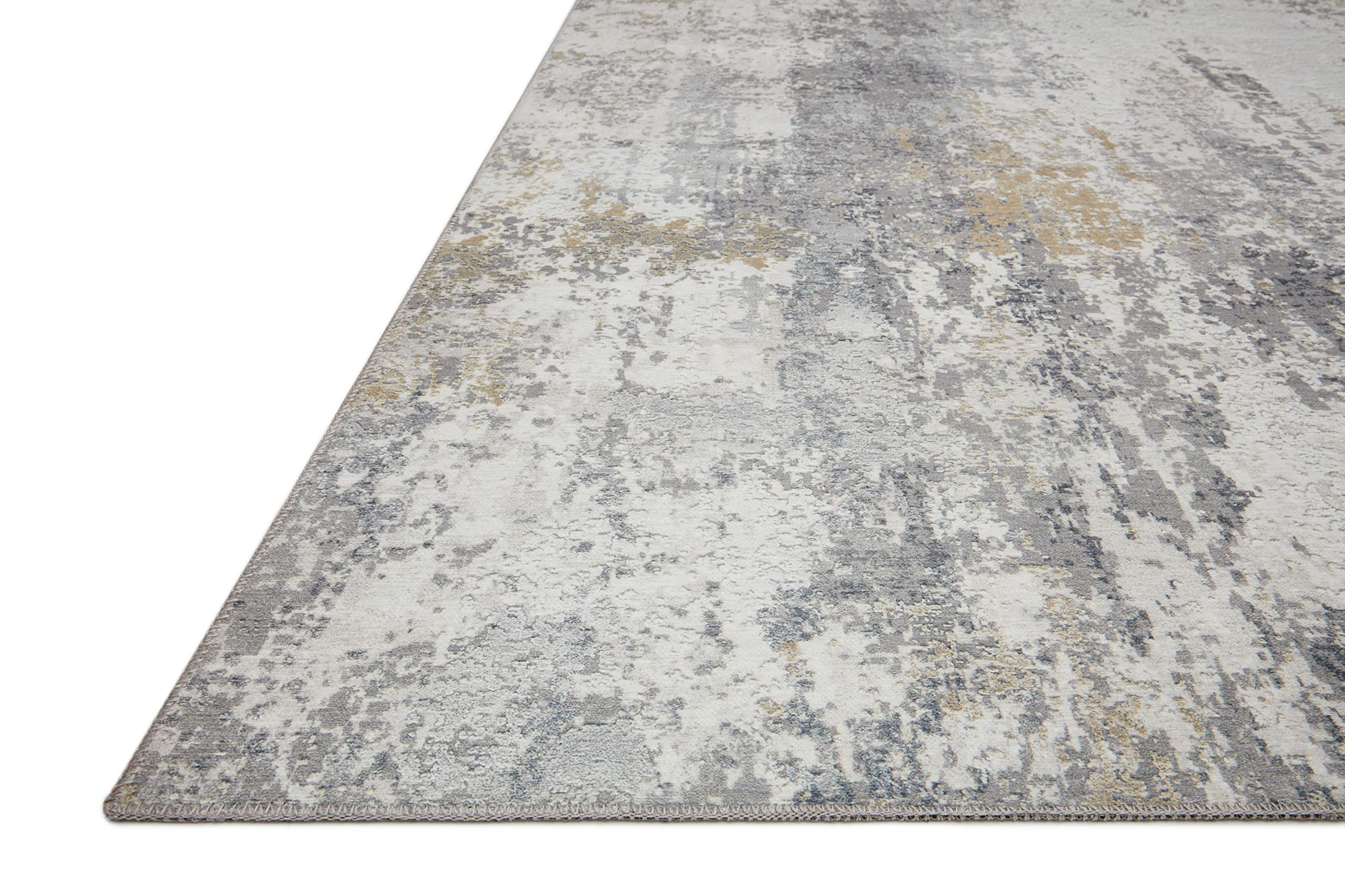 Loloi II Drift DRI-02 Ivory, Granite Abstract Area Rug 8'-6" x 11'-6"