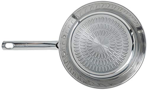 T-fal Performa Stainless Steel Sauté Pan 10.5 Inch Oven Broiler Safe 500F Cookware, Pots and Pans, Dishwasher Safe Silver