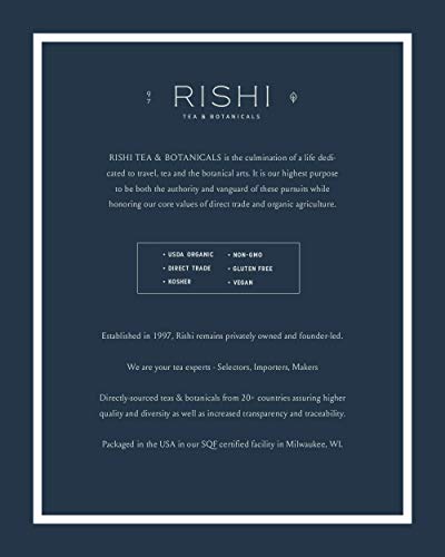 Rishi Tea Turmeric Ginger Herbal Tea | Immune Support, Organic, Caffeine-Free, Ayurvedic, Energy-Boosting | Citrus Flavors for Taste | 15 Sachet Bags, 1.75 oz (Pack of 2)
