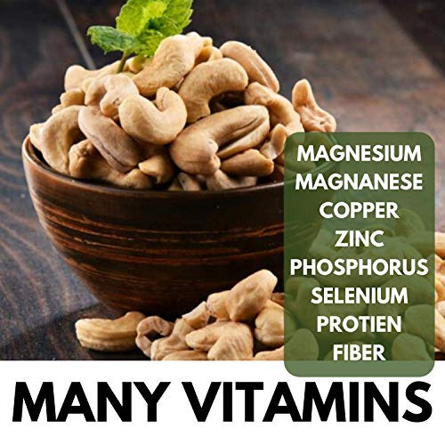 Raw Whole Unsalted Cashews – 5 lbs.- Premium Quality Kosher Raw Cashews By We Got Nuts – Oil-Free Natural, Healthy & Diet-Friendly Snack – Gourmet Savory Flavor – Air-Tight Resealable Bag Package