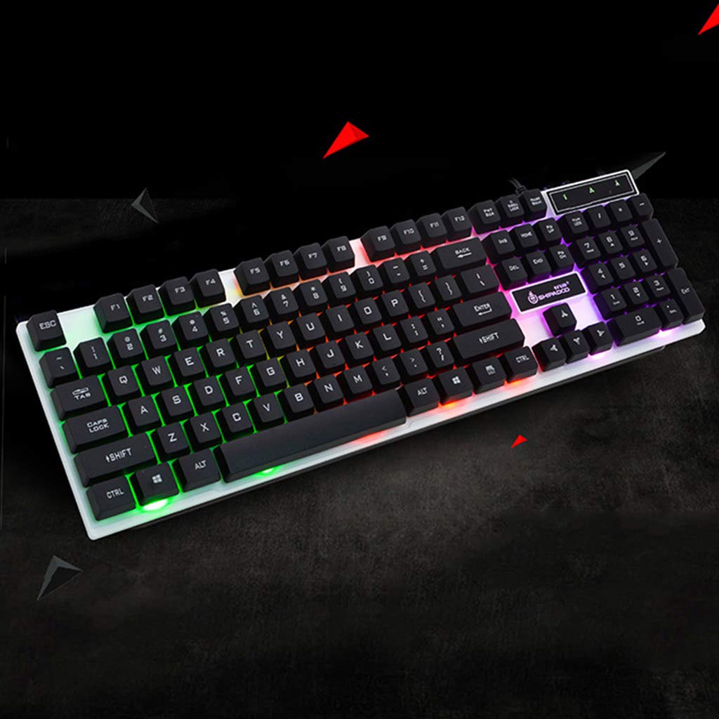unband User Gaming Keyboard with LED Lighting Mechanical Keyboard for Computer Laptop Gaming DeviceAccessories