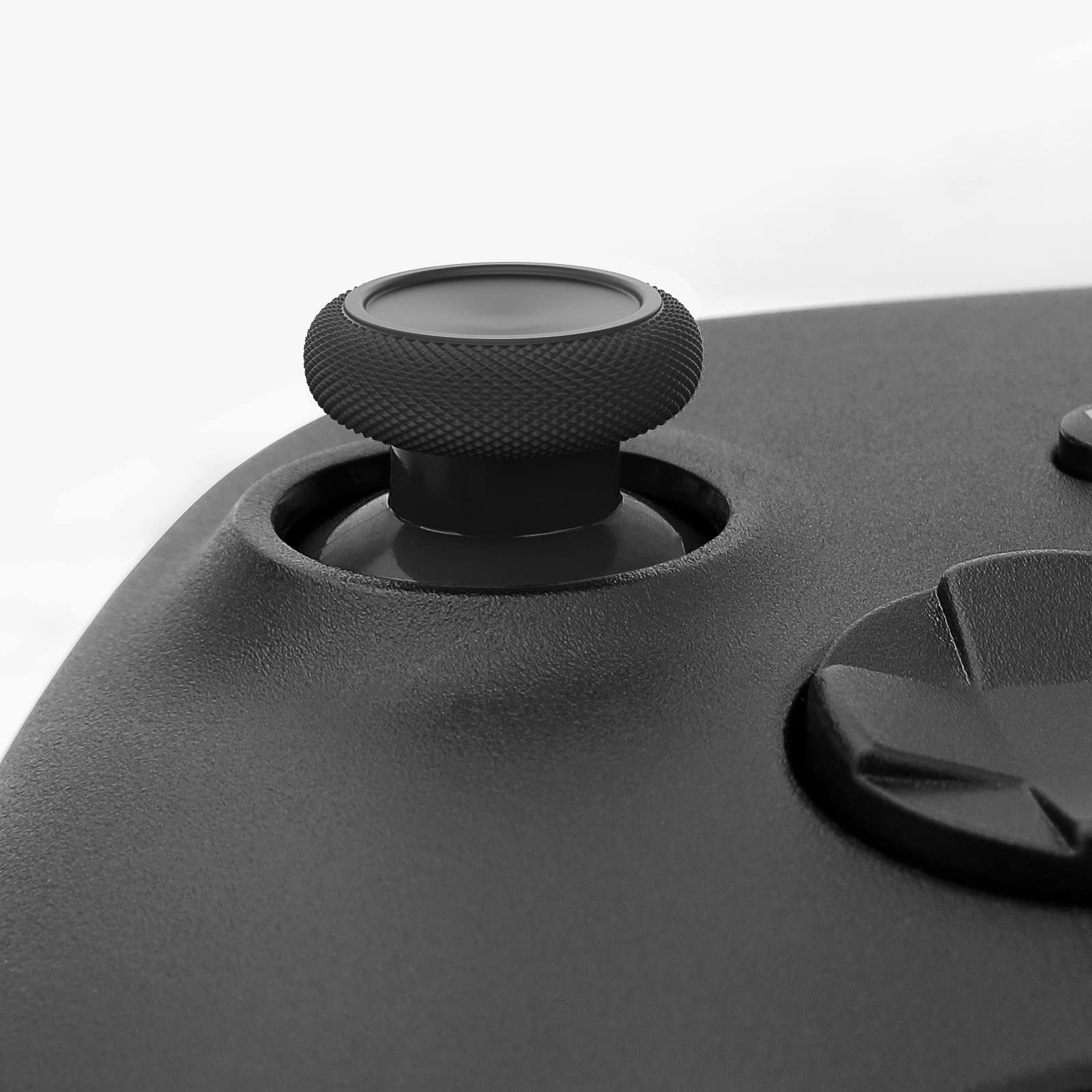 True Rubberized Original Joysticks Replacement for Xbox / PS4 Controller, Thumbsticks for Xbox One, Series X/S Controller (4 Pcs)(Black)