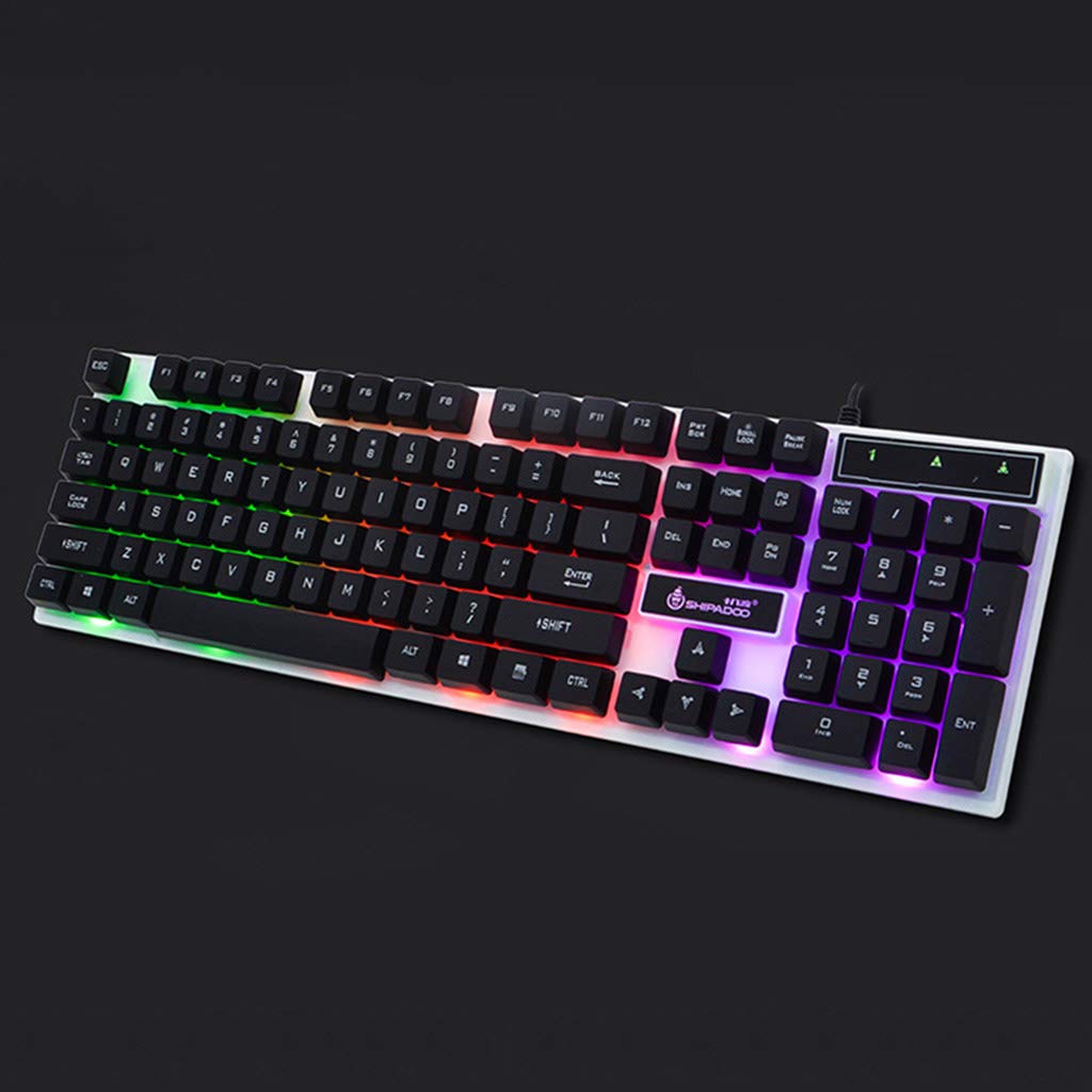 unband User Gaming Keyboard with LED Lighting Mechanical Keyboard for Computer Laptop Gaming DeviceAccessories