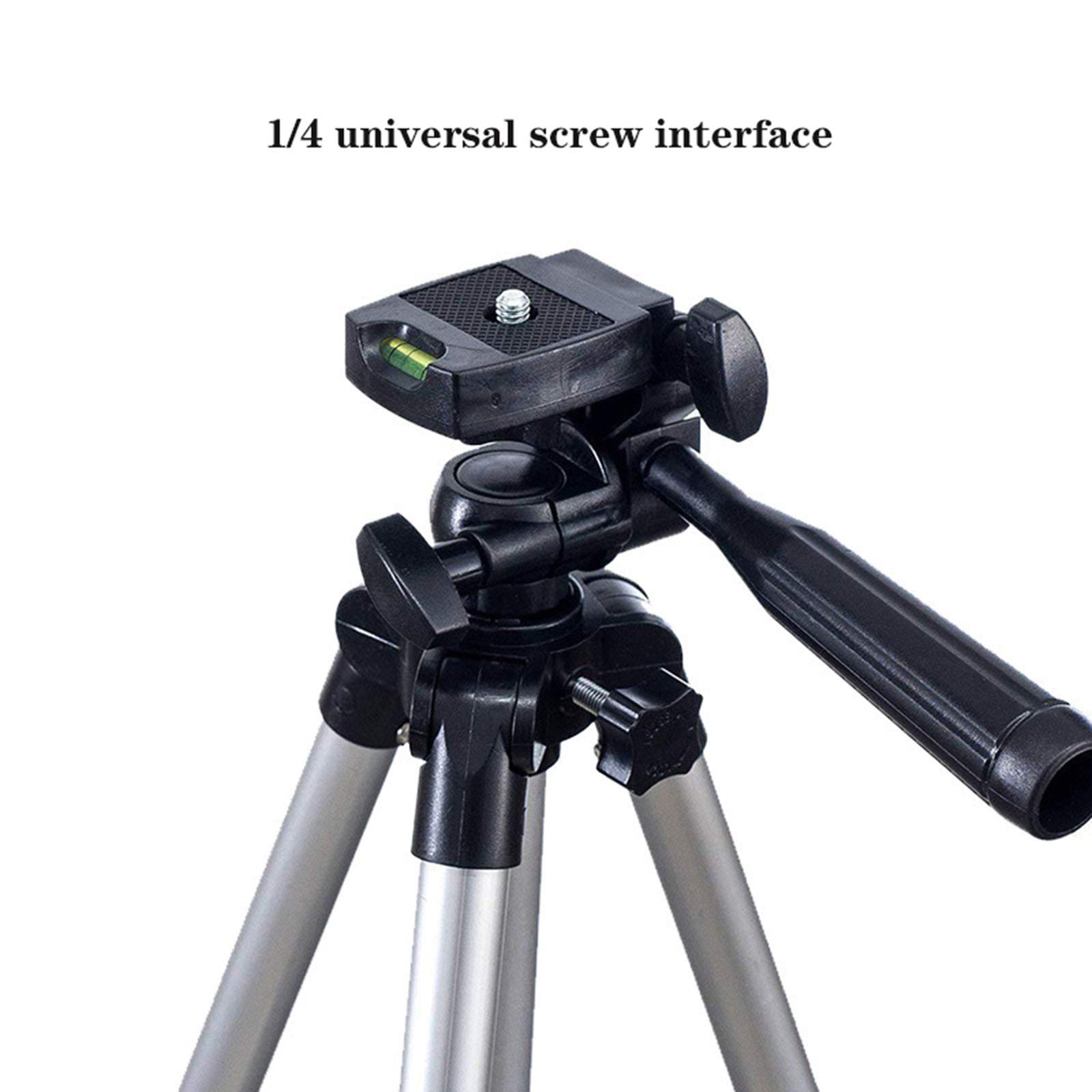 Phone Tripod Aluminum Lightweight Portable Camera Tripod Angle Height Adjustable for Smartphone Action Camera Photography
