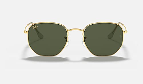 Ray-Ban RB3548 919631 51MM Legend Gold/Crystal Lens G-15 Green Hexagonal Sunglasses For Men For Women + Bundle with Designer iWear Kit