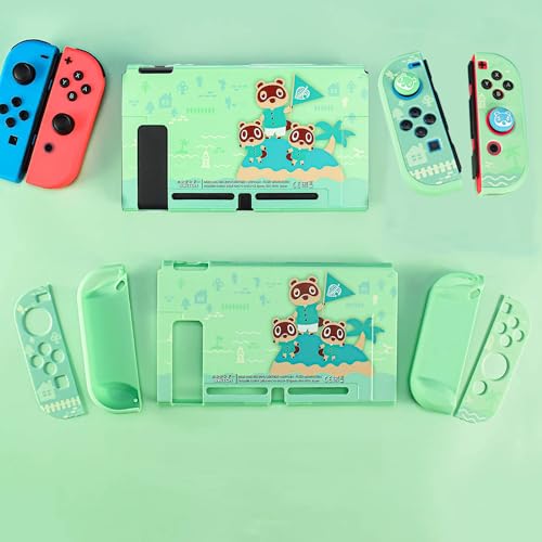 Protective Case Compatible with Nintendo Switch, Switch Case Cute Animal Theme Crossing Design Switch Protective Cover Switch Skins Cases for Girls Boys Switch Game Accessories