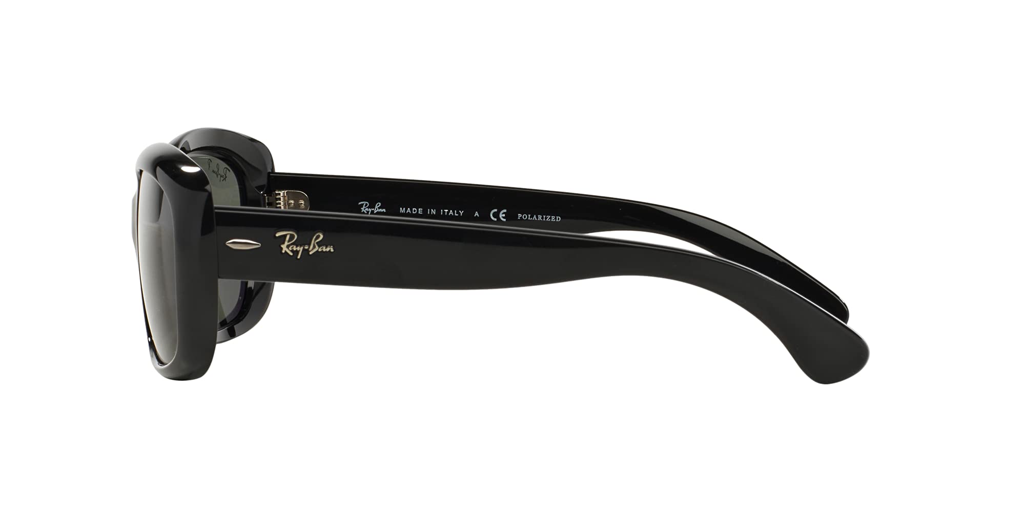 Ray-Ban RB4101 Jackie Ohh Sunglasses + Vision Group Accessories Bundle for womens (Black/Light Grey Gradient Dark Grey Polarized (601/T3)