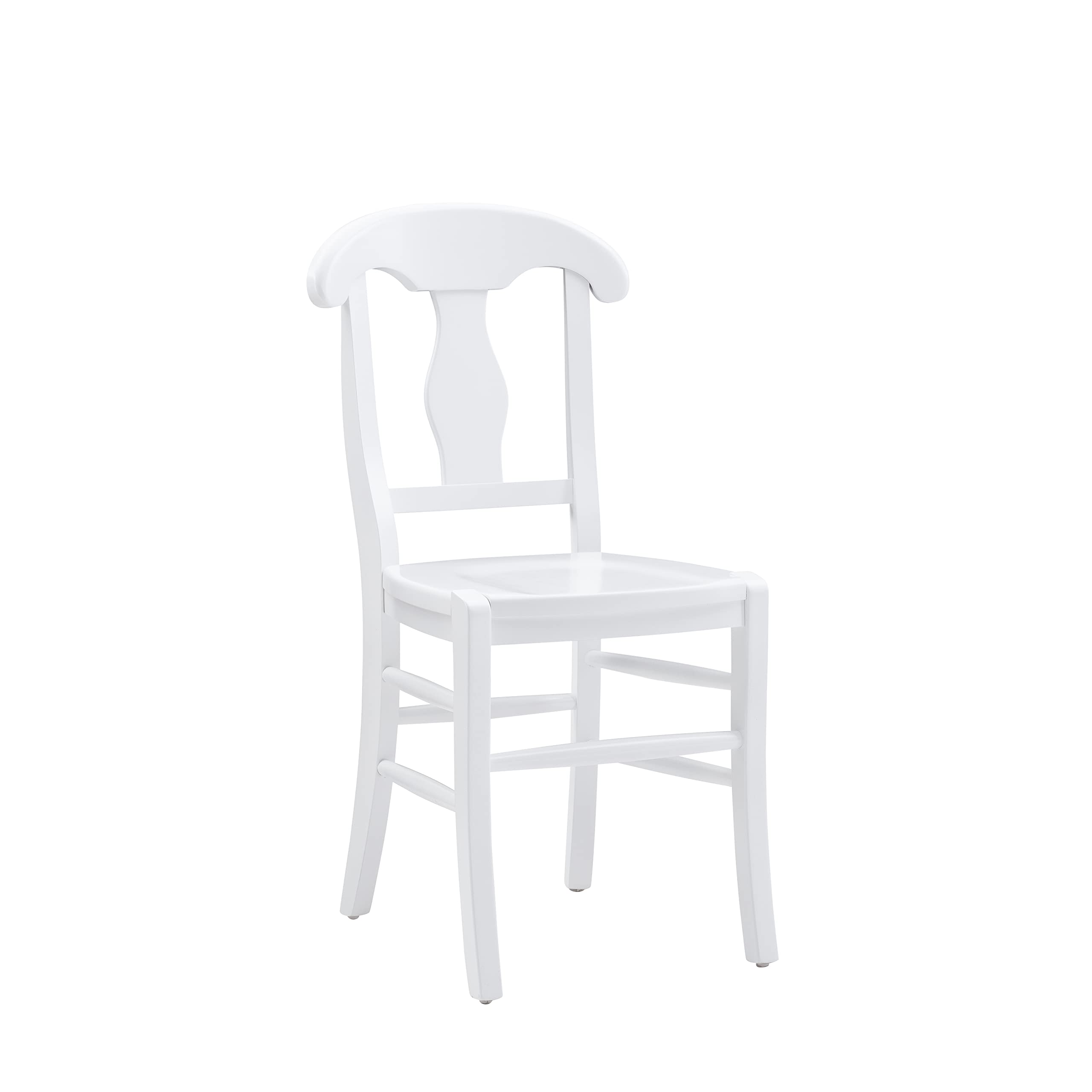 Linon White Waurd Fully Assembled Set of 2 Side Chairs, Dining Height