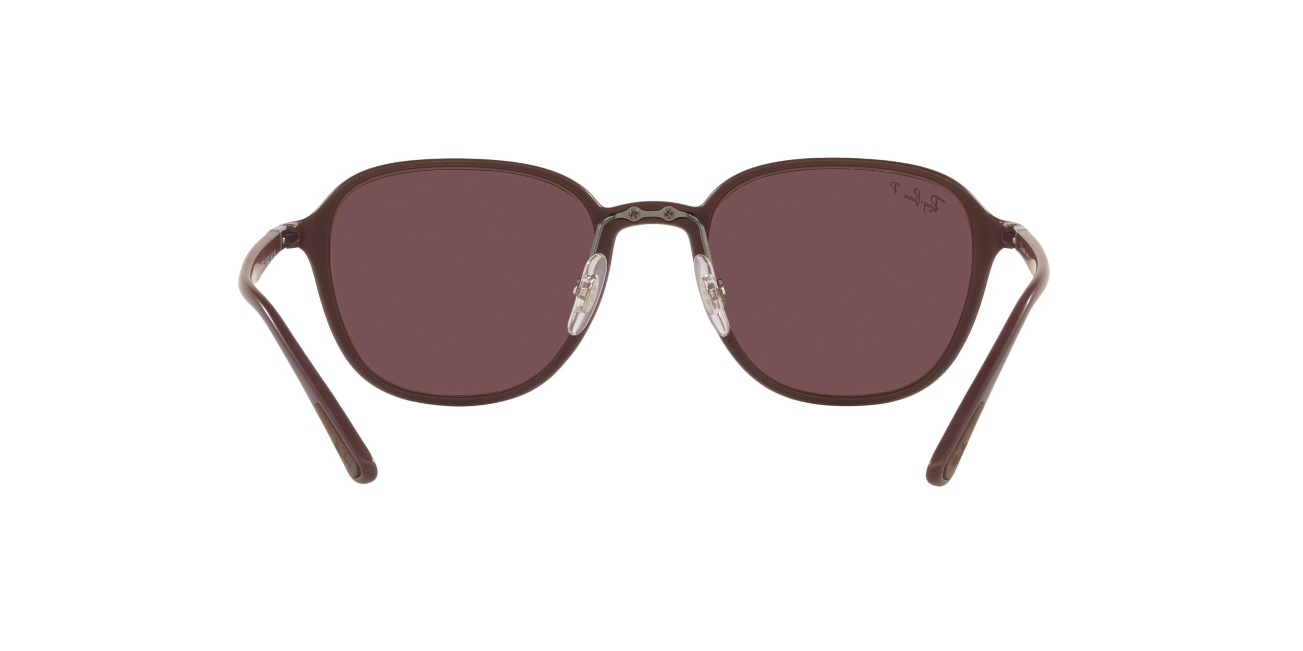 Ray-Ban Rb4341ch Chromance Square Sunglasses, Sanding Dark Violet/Purple Polarized, 51 mm