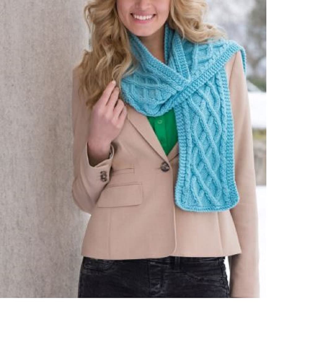 Red Heart with Love Yarn - Iced Aqua - 3 Pack Bundle with Bella's Crafts Stitch Markers