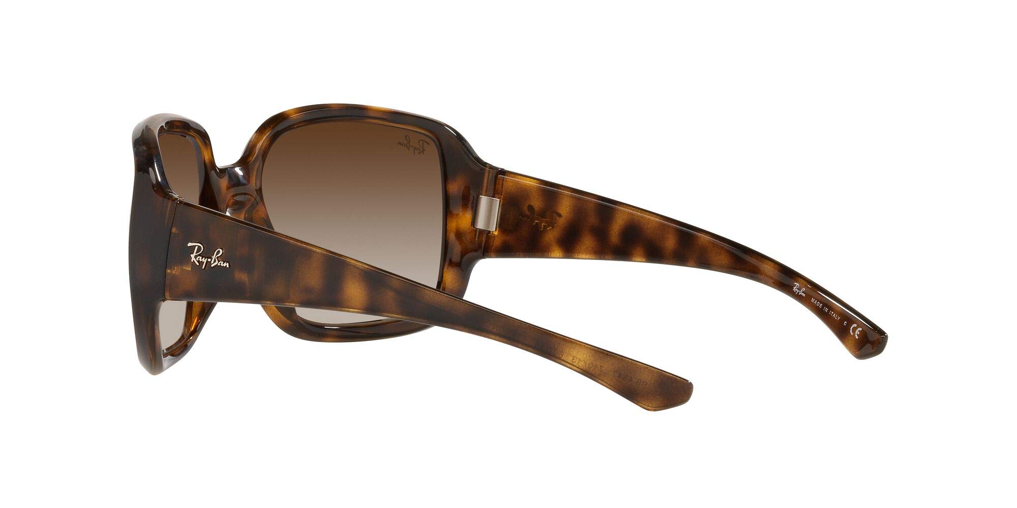 Ray-Ban Rb4347 Powderhorn Square Sunglasses, Havana/Brown Gradient Dark Brown, 60 mm