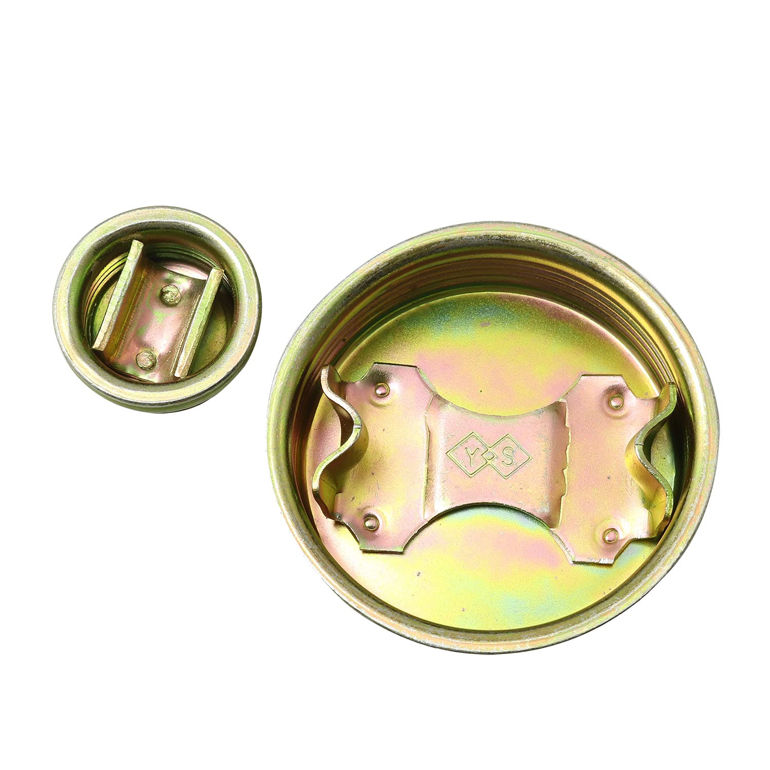 PZRT Drum Bung 2PCS 2Inch and 3/4Inch Drum Closures Steel Bung Plug Drum Plug Cap with Gasket for 55 Gallon Drum Barrel