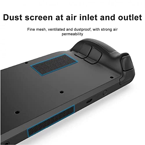 TGDPLUE Protect Skin Set for Steam Deck with Touch pads Skins,Auxilliary Buttons Skin,4 Thump Grip Caps,Rubber Dust Plugs
