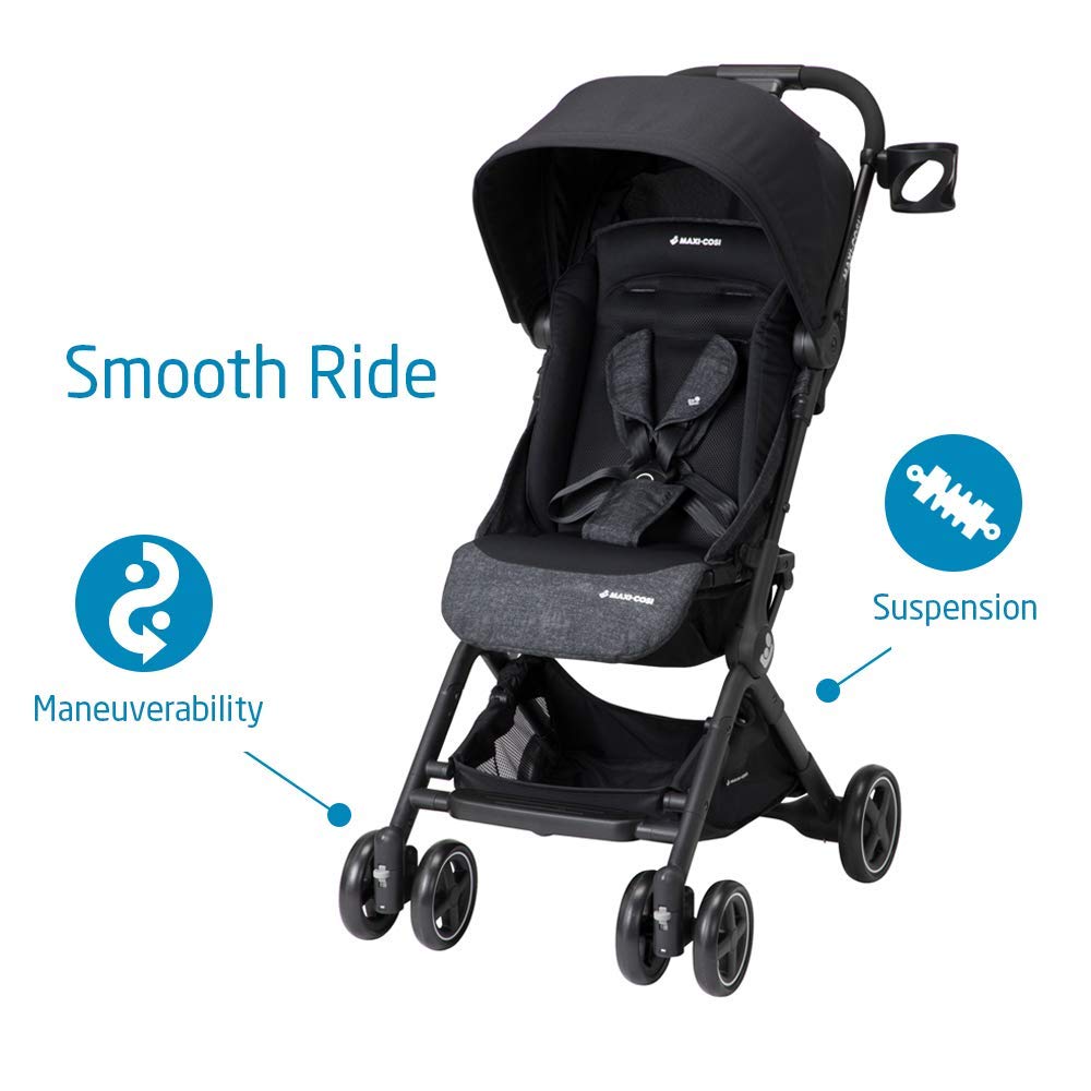 Maxi-Cosi Lara Lightweight Ultra Compact Stroller, Nomad Black, One Size (CV364ETK)