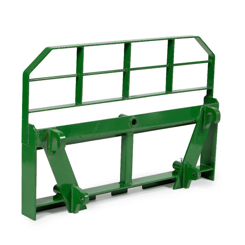 Titan Attachments HD Pallet Fork Attachment with 42in Fork Blades, Rate 4,500 LB, Fits John Deere Global Euro Loaders