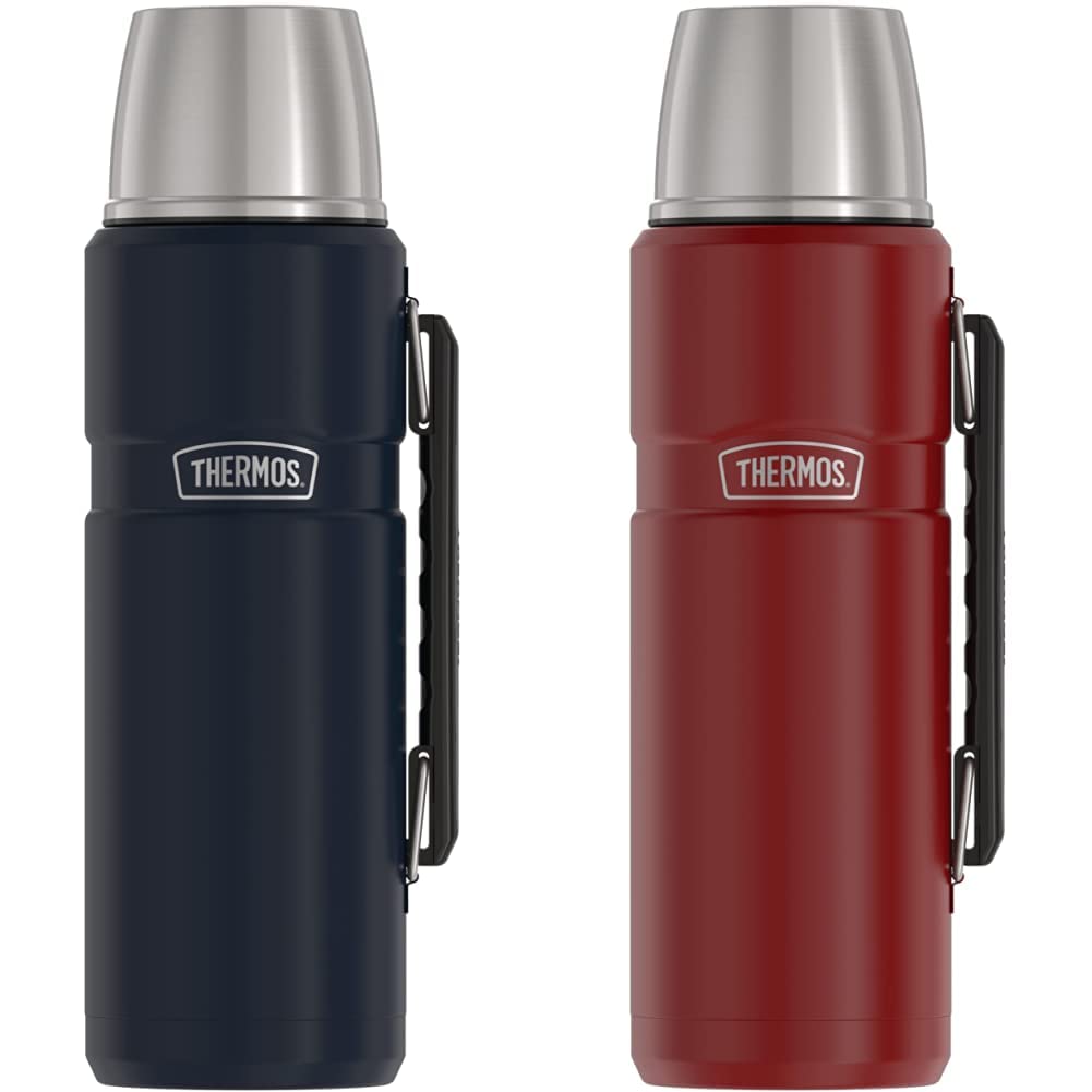 THERMOS Stainless King Vacuum-Insulated Beverage Bottle Bundle, 40 Ounce (2 Pack)