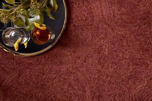 Loloi Rugs Filigree Collection Traditional Area Rug, Rust, 5' x 7'-6"