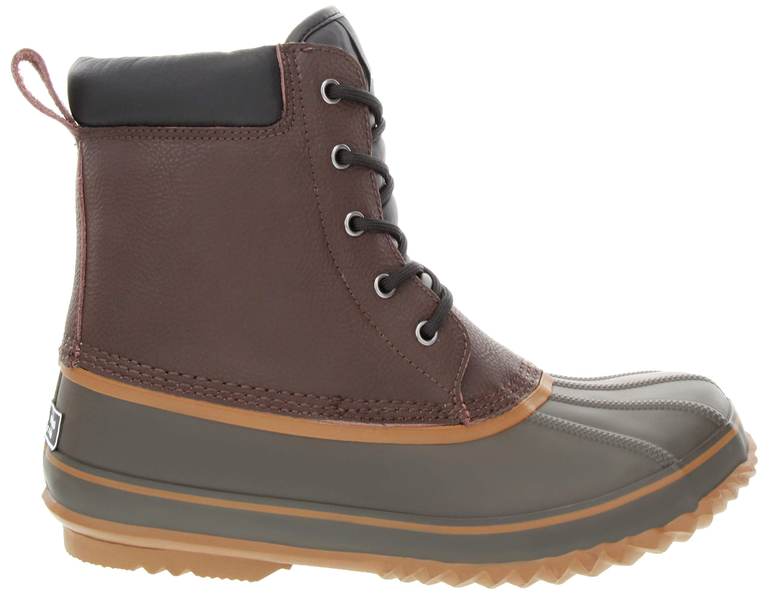 LONDON FOG Mens Ashford Waterproof and Insulated Duck Boot Cognac 11 M US