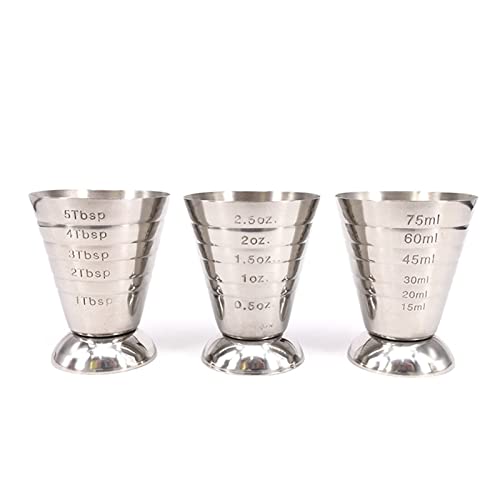 Stainless Steel Jigger Cup Bartender Measuring Cups Bar Wine Shaker Jiggers Drink Mixer Bartender for Cocktail