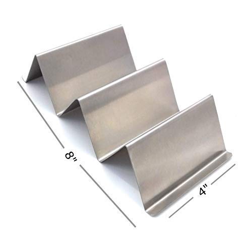 Stainless Steel Taco Holder Stand Set of 4 | Holds 3 Tacos Each | Oven, Dishwasher and Grill Safe.