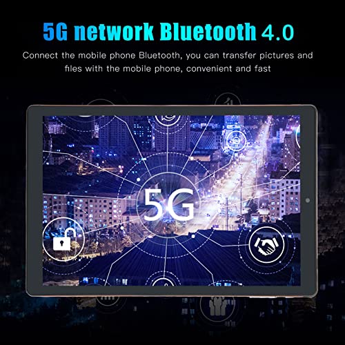 Yoidesu 10.1 Inch Tablet Android 12, Ten Core Pad with Dual Camera, 6GB Ram 128GB ROM, 1960x1080 HD IPS Screen, WiFi, Bluetooth, 8800mAh Battery, for Kids Adults, Blue (US)