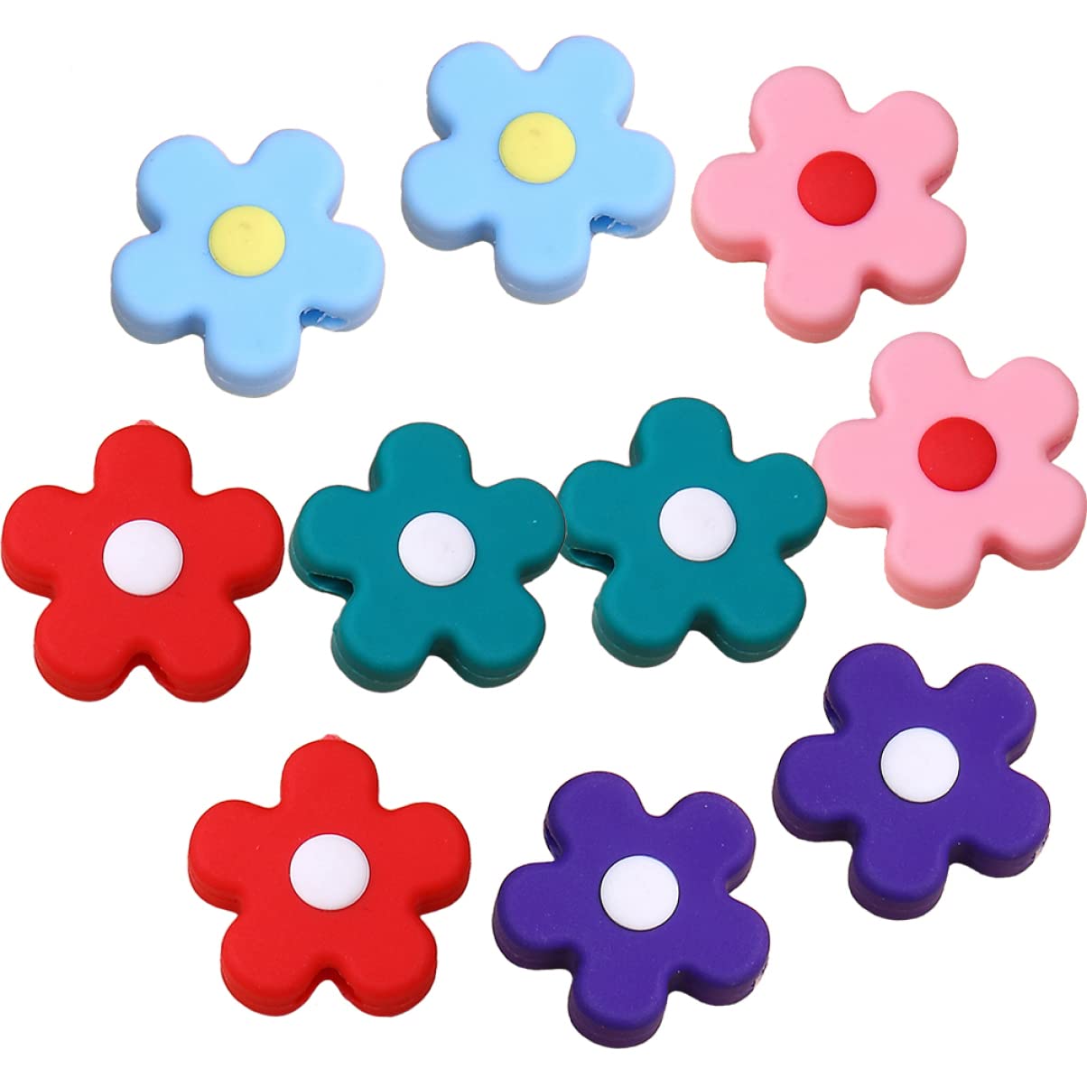 UKCOCO Cord Protector 10pcs Charger Flower Cable Slicone Buddies for Accessories Protector Anti-breaking Data Home Design Designed Usb Cute Line Tablet Covers Plugs Charging Cartoon Phone USB Cable