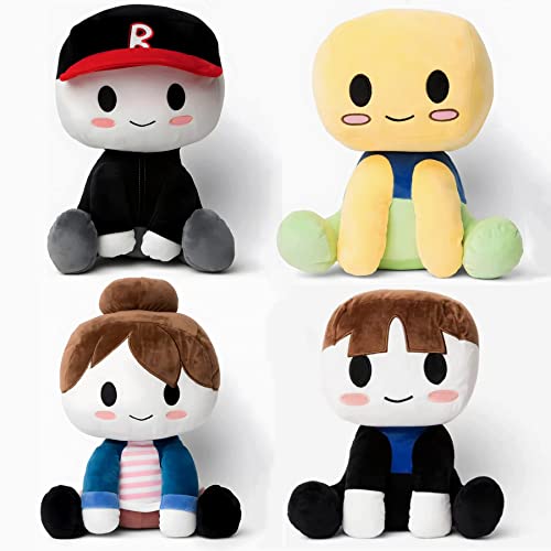 TMFSO Blox Buddies Plush Set, 7.8" Noob, Guest, Bacon Dolls, Gifts for Fans and Friends