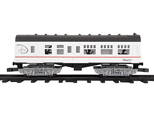Lionel Disney100 Celebration Ready-to-Play Battery Powered Model Train Set with Remote, White, Black, Red, Large