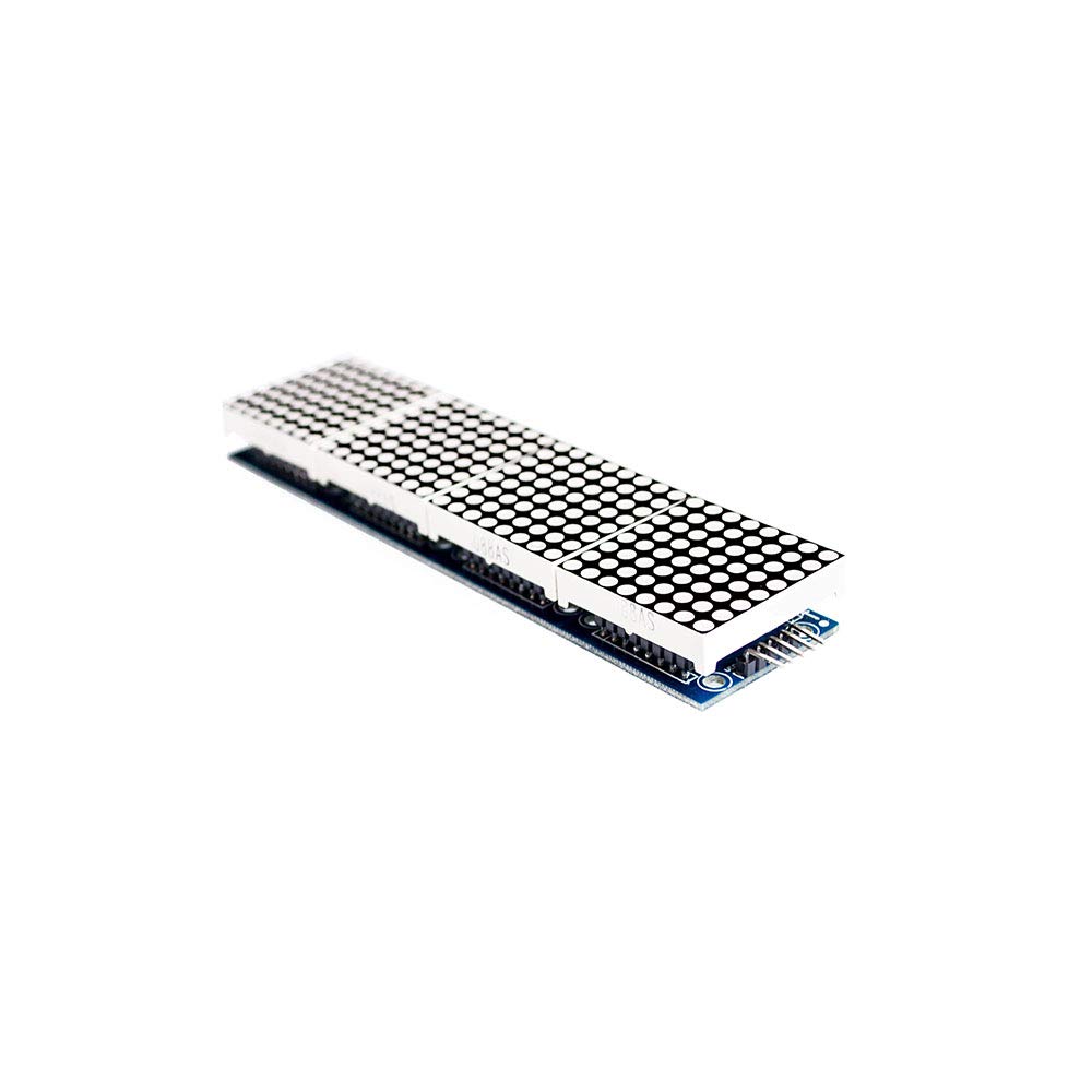 MAX7219 Dot Matrix Module for Microcontroller 4 in One Display with 5P Line Red/Yellow Green/Bule,Green Show