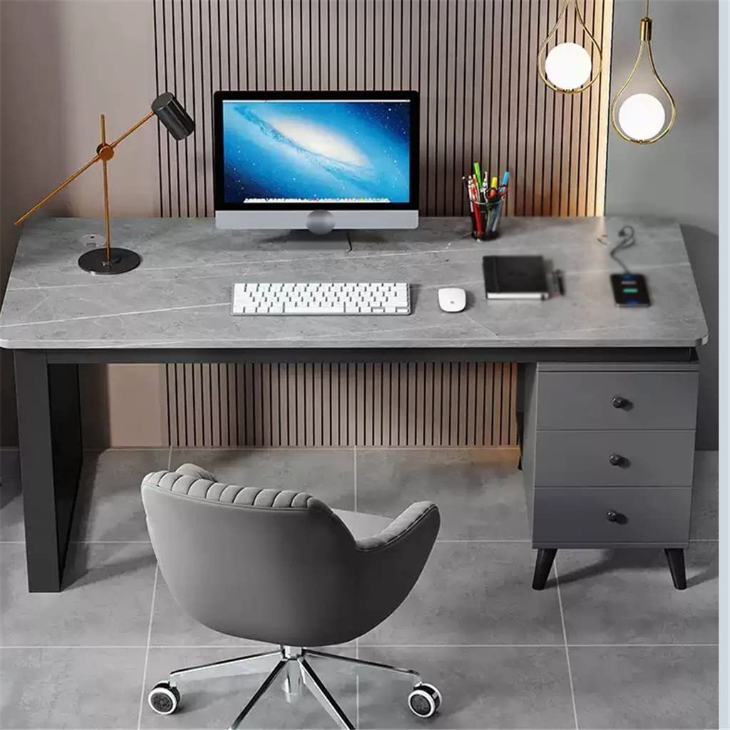KXDTZ Rock Slab Computer Desk Desktop Home Bedroom Gaming Desk Study Desk Study Desk