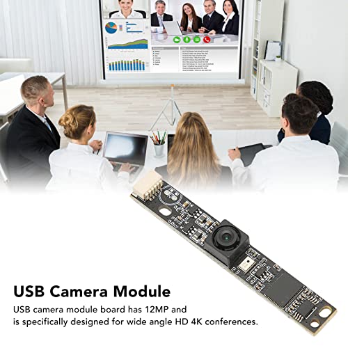 Yoidesu USB Camera Module, 12MP Ultra HD 3840x3104 USB Webcam Module Board, IMX258 COMS UVC USB 4K Video Webcam for Wide Angle HD 4K Conferences
