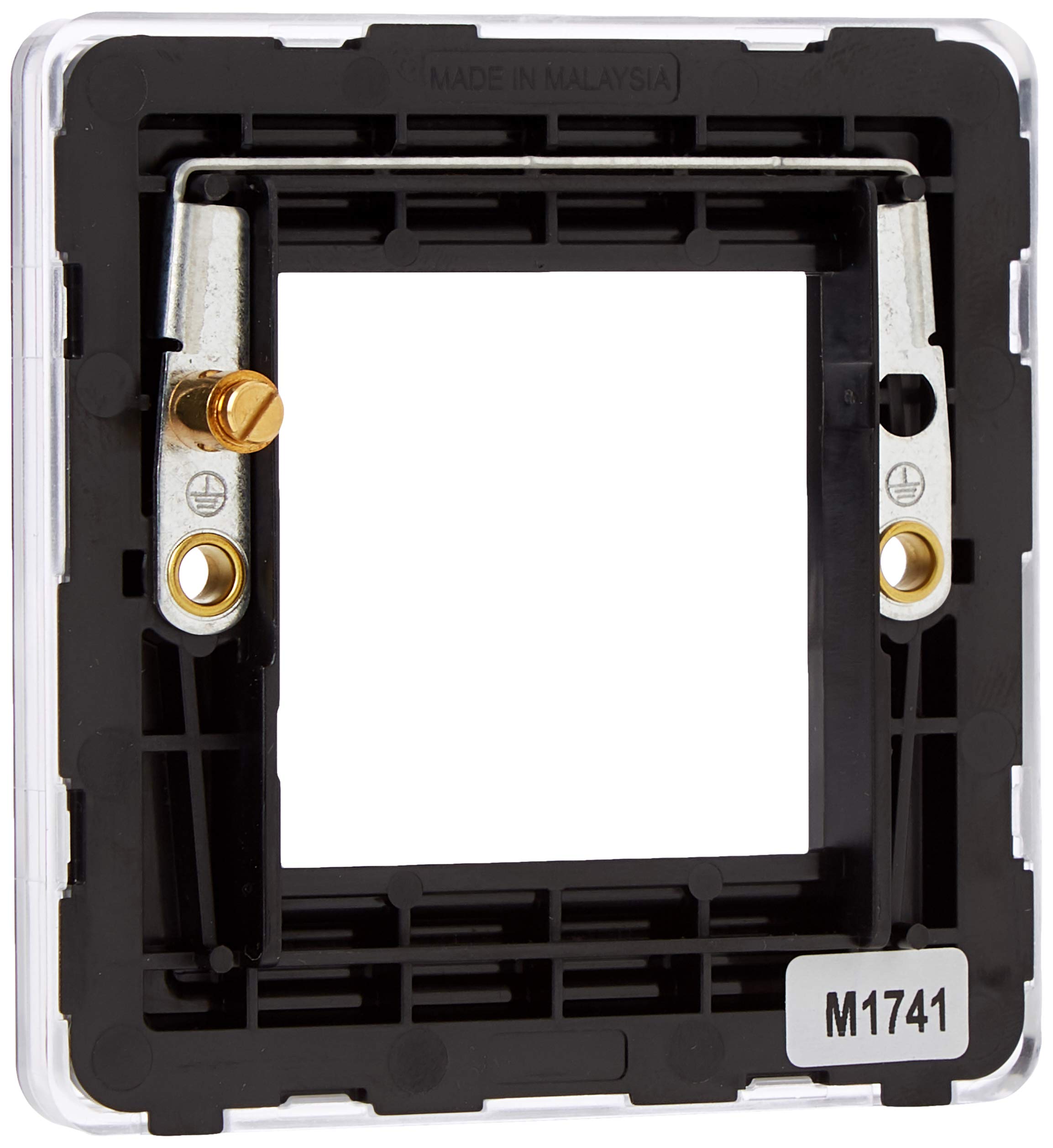 MK Electric Dimensions 2 Module Euro Frame Frontplate, Black