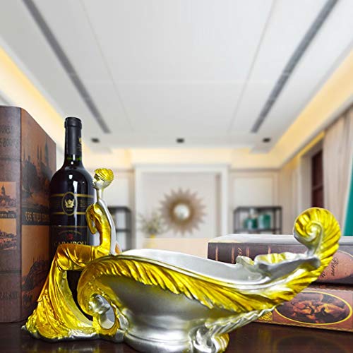 ZYZMH Beauty Wine Rack Home Accessories Resin Crafts Decoration Living Room Wine Cabinet Decoration